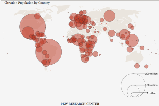 Christian Population by Country - Geolab
